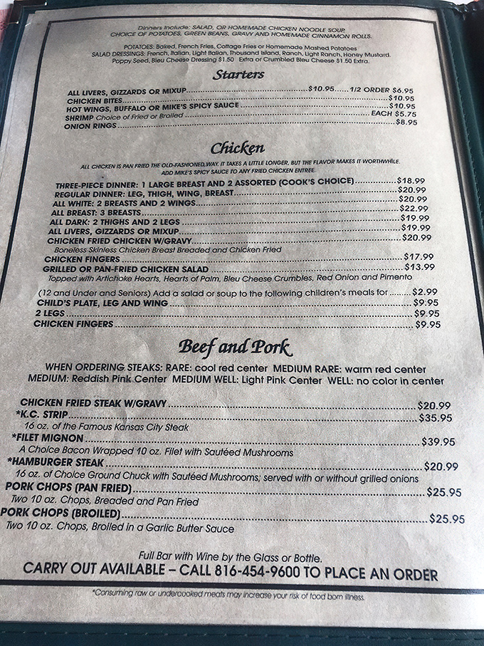 This menu isn't just a list of options—it's a declaration of devotion to pan-fried perfection that takes "a little longer, but the flavor makes it worthwhile."