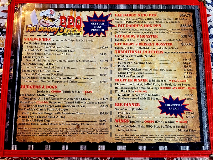The menu board at Fat Daddy's reads like poetry to meat lovers. "Fat Daddy's Monster" isn't just a name—it's a challenge that your stomach is oddly eager to accept.