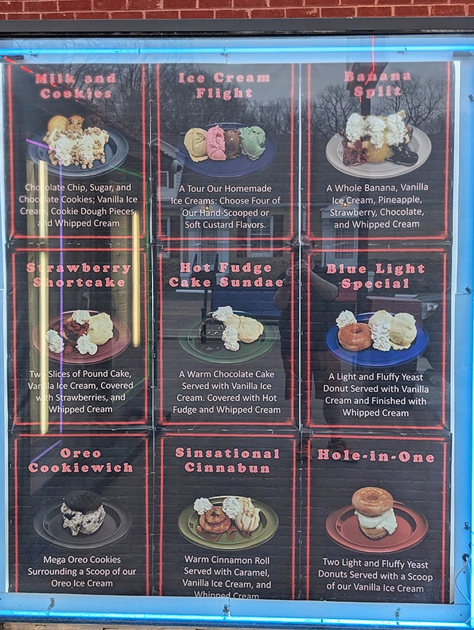 The dessert menu reads like my autobiography's happiest chapters—where Hot Fudge Cake Sundae meets Oreo Cookiewich in perfect harmony.