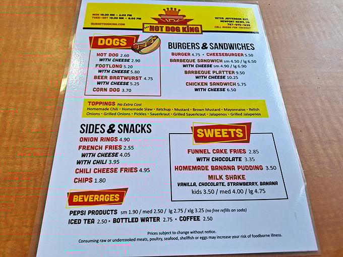 A menu that doesn't need fancy fonts or pretentious descriptions—just straightforward promises of American classics that have kept folks coming back for decades.