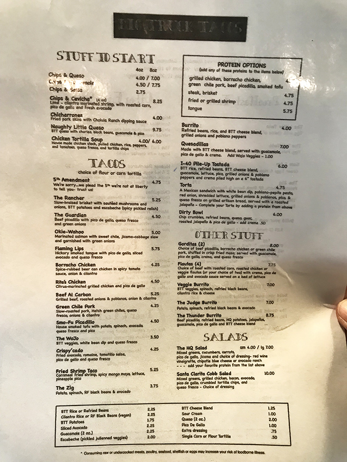 This menu isn't just a list—it's a roadmap to flavor country. Each description promises a different delicious adventure.