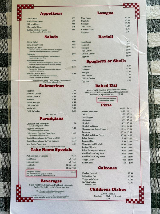 A menu that doesn't need a translator – just straightforward Italian-American classics that have stood the test of time while food fads have come and gone.
