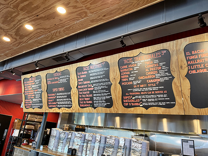 Menu boards that inspire both excitement and indecision. Like reading a choose-your-own-adventure book where every ending is delicious.