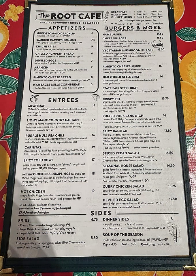 This menu reads like a love letter to Arkansas farmers, with each ingredient telling its own delicious story.