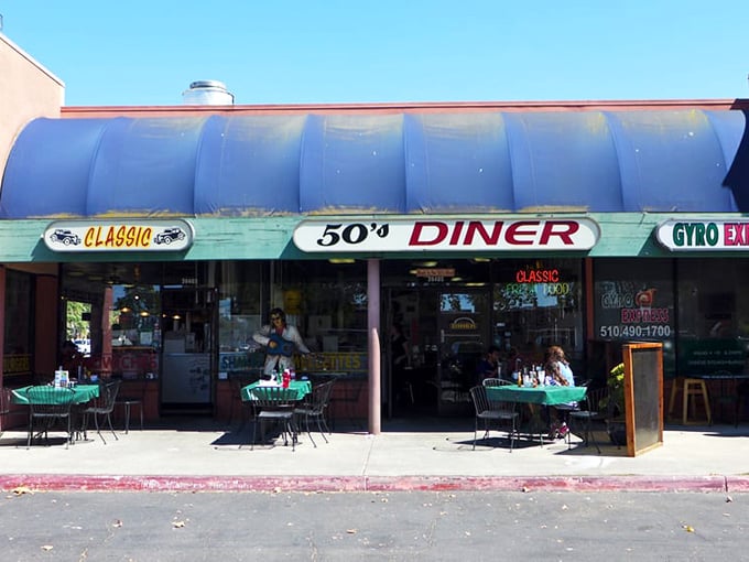 Classic 50's Diner: The kind of place where the coffee's always hot and the waitress might still call you "hon."