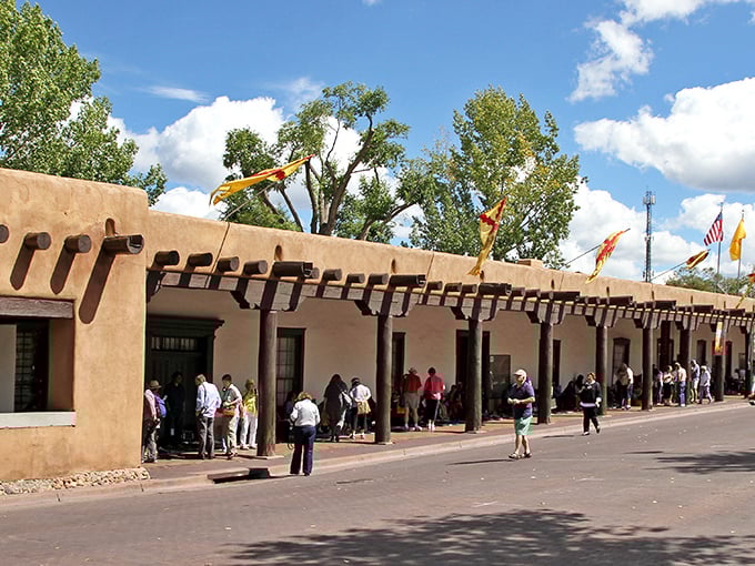 Santa Fe's historic district showcases the adobe architecture that's housed generations without breaking their banks.