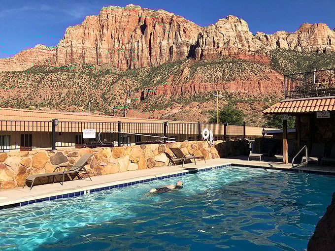 Swimming with a view! This pool might be the only place where you'll forget to swim because you're too busy staring.