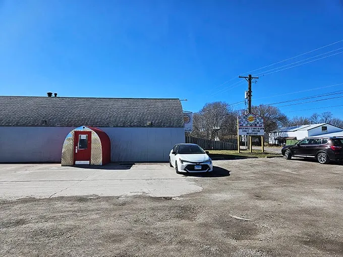 This isn't just any diner—it's Charlie Parker's, where the building is as memorable as the plate-sized pancakes that await inside.