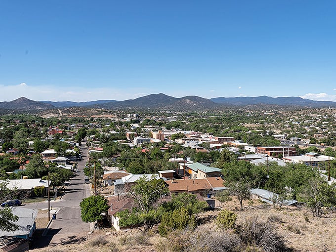 Historic buildings frame Silver City's streets, offering small-town charm without the big-city price tag.