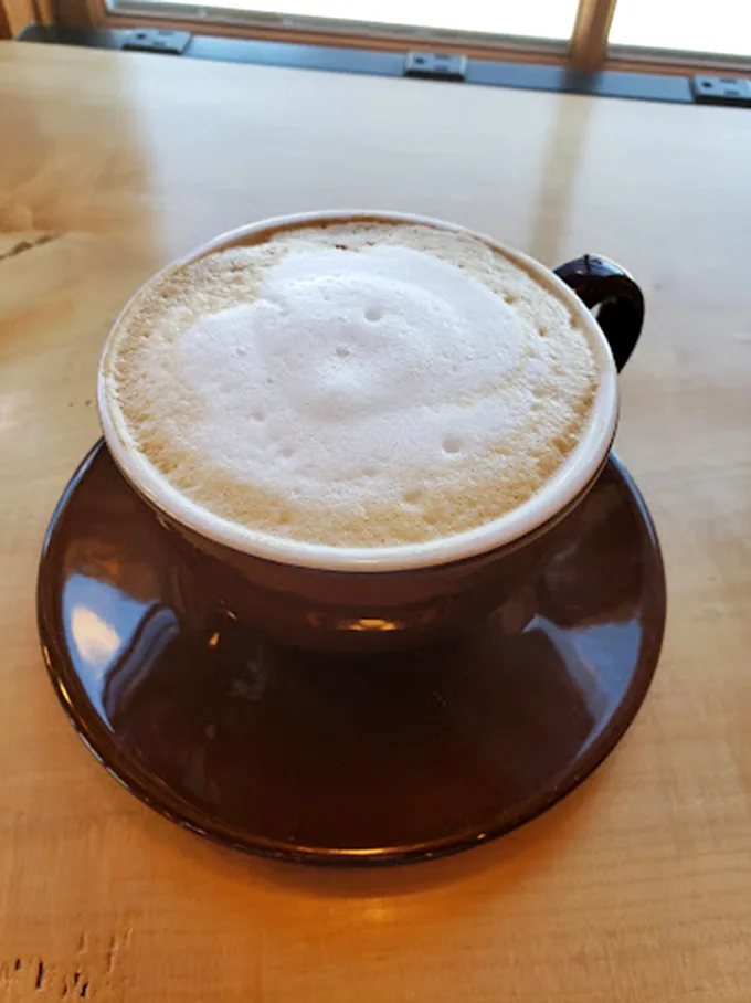 This isn't just foam—it's a cloud of happiness floating atop liquid perfection. The kind of cappuccino that makes you wonder why you ever settled for less.