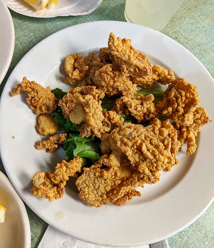 Golden-fried whole belly clams that make you understand why people have been known to cross state lines just for a plateful.