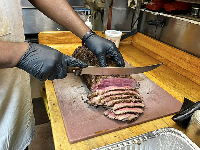 Watching a skilled hand slice through prime rib is like witnessing Michelangelo at work, if Michelangelo's medium had been perfectly aged beef instead of marble.
