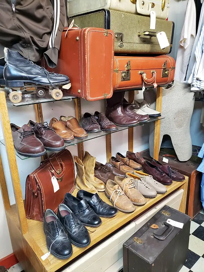 These aren't just old shoes—they're time capsules for feet. Each scuff mark and worn heel tells a story of dances, job interviews, and Sunday best.