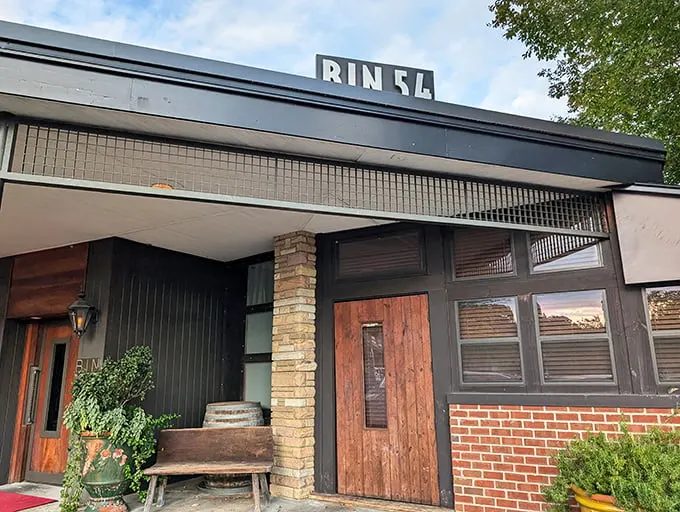 Bin 54's modern exterior hints at the sophisticated steak experience waiting inside. Like a well-dressed gentleman with exceptional taste.