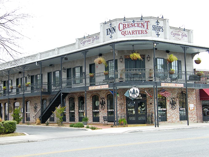 Boerne's Opera House and Cowboy Museum side by side—because in Texas, culture comes with a side of cowboy boots.