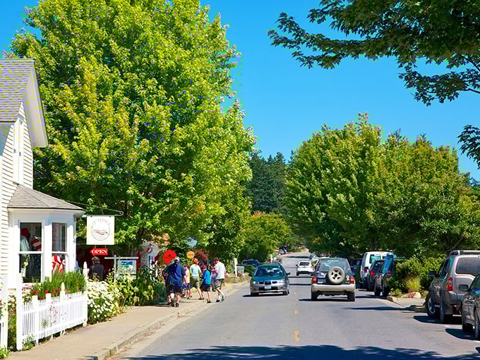 Eastsound feels like a secret garden – bright blooms, artisan shops, and a pace that whispers “take it easy.”