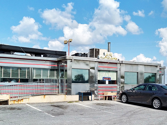 Route 30 Diner (shiny exterior): Chrome so shiny you might need sunglasses! This gleaming roadside time machine serves history with a side of hash browns.