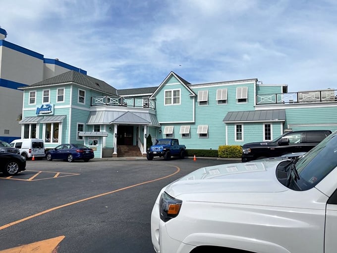 Waterman's mint-green coastal charm hides Virginia Beach's worst-kept secret—seafood that makes locals willingly wait in line.
