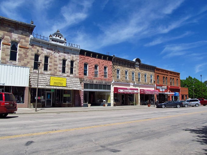 The sunset paints Chadron's historic buildings in golden hues, turning an already charming downtown into something magical. 