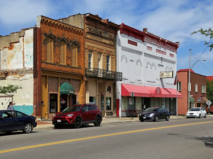 Brick buildings with character to spare! New Lexington's downtown feels like stepping into a time when neighbors knew each other's coffee orders.