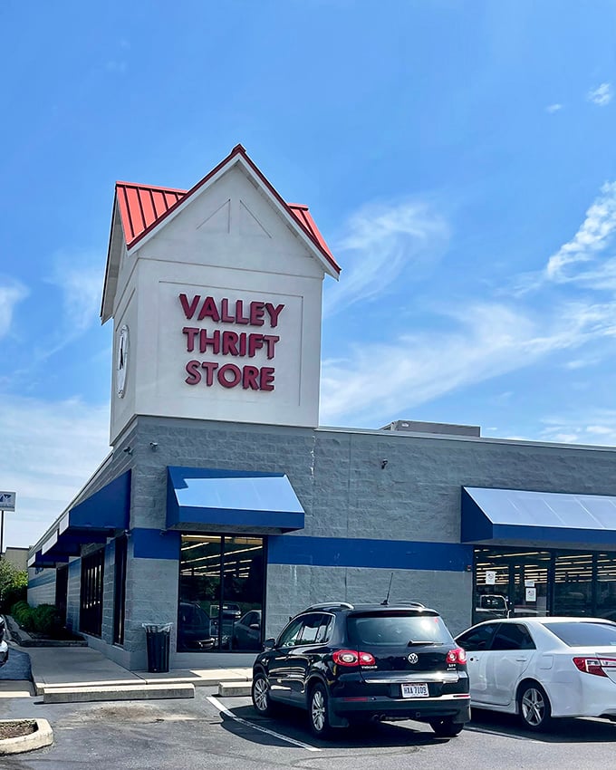 Under that bright blue Ohio sky, Valley Thrift beckons with promises of household treasures and fashion finds at prices that won't break the bank.