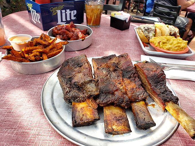 The spread before you isn't just lunch—it's a family reunion of flavors where every relative showed up with their best dish and nobody's arguing.
