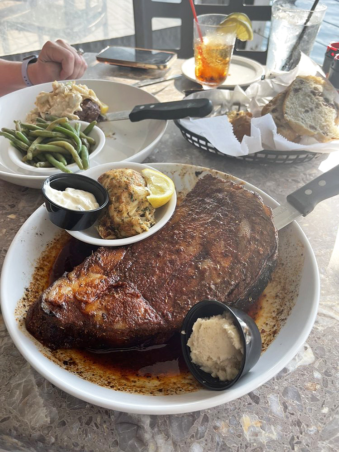 This isn't just dinner; it's a commitment to excellence. The horseradish cream sauce stands ready for its supporting role.