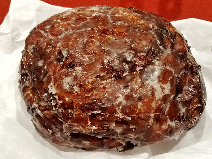 This isn't just an apple fritter—it's a commitment. With more nooks and crannies than an English muffin convention, each bite offers a different adventure.