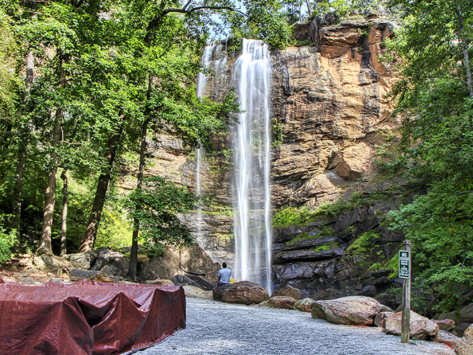 Where the waterfall meets its adoring public – this viewing area proves Mother Nature needs no special effects team.