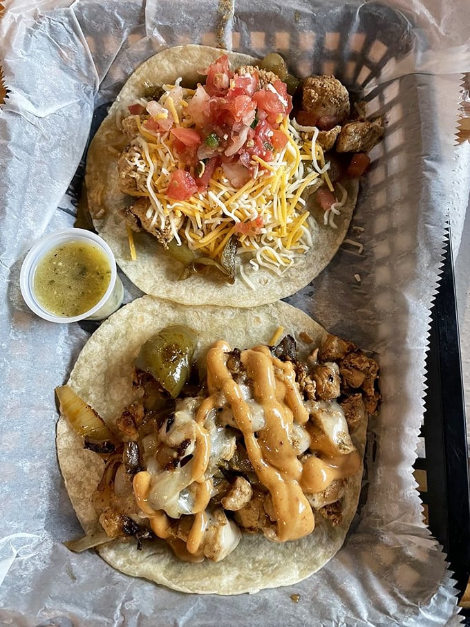 The Watson and Demon tacos aren't having an identity crisis – they're having a flavor party, and your taste buds are definitely invited.