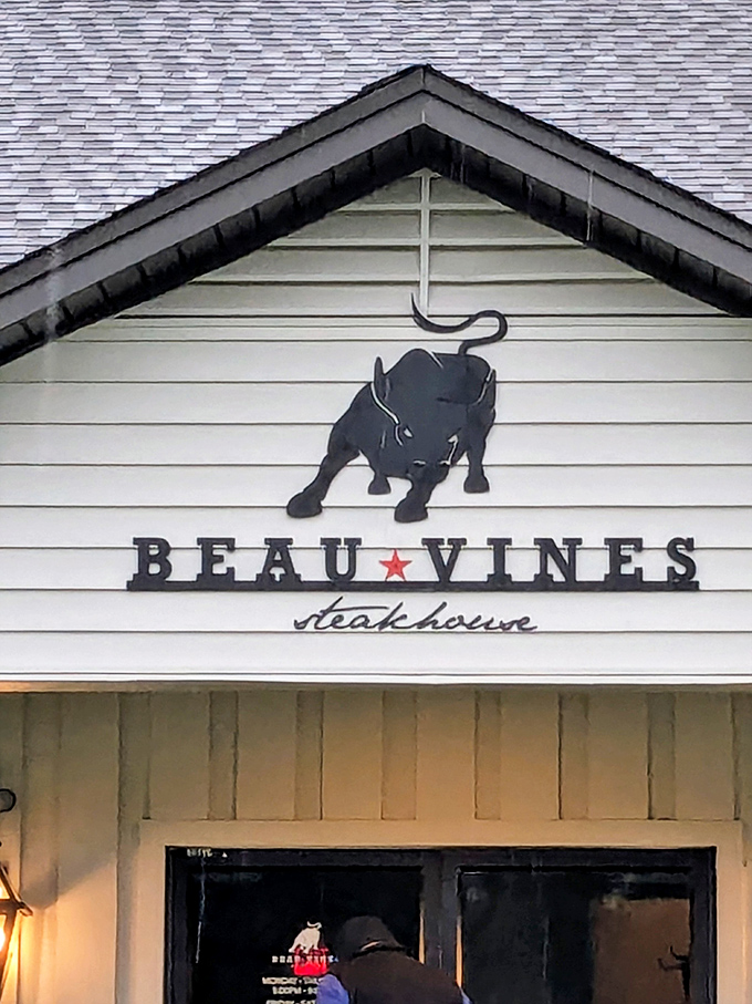 Beau Vines' bull logo isn't just cute—it's a promise of bovine excellence. That star means your taste buds are in for a Texas-sized treat.