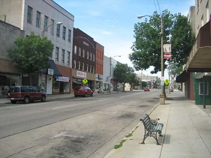 Freeport's historic downtown looks like a Norman Rockwell painting where the ice cream still costs less than a gallon of gas.