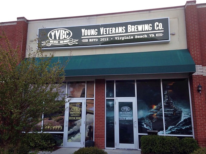 Young Veterans Brewing Company honors service through suds in this unassuming storefront. Heroes brewing for heroes!