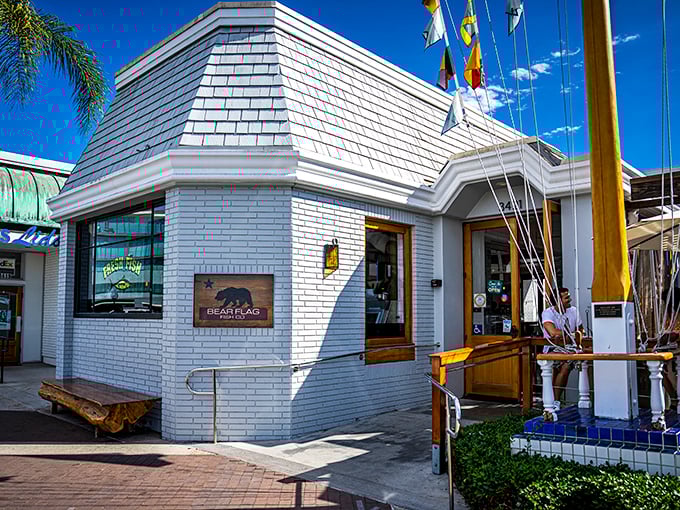 This unassuming white building houses seafood that would make mermaids swim upstream. Bear Flag's simple exterior belies the flavor explosion within.