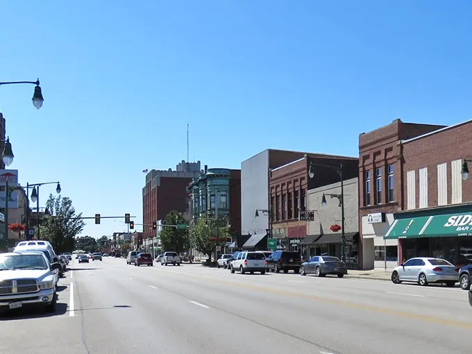 Main Street Galesburg offers that perfect small-town movie set vibe, minus the actors—these friendly faces are the real deal.