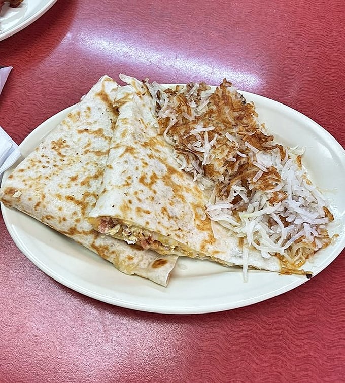 The quesadilla—proof that folding something in half and adding cheese can solve most of life's problems, at least until dinner.