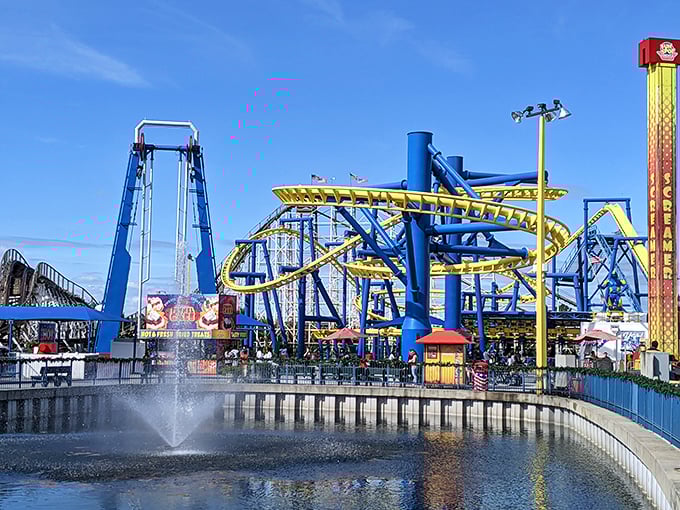 Roller coasters and water features create that perfect amusement park tableau—where screams of delight provide the soundtrack to summer memories.