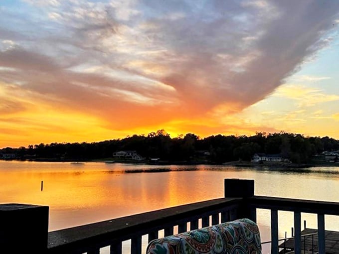 Lake Russell sunsets put on a show that makes even the most dedicated Netflix binger put down the remote and step outside.