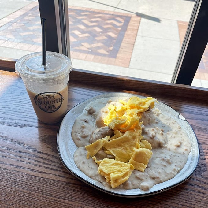 Biscuits and gravy that would make your Southern grandmother nod in approval, even if she'd never admit it.