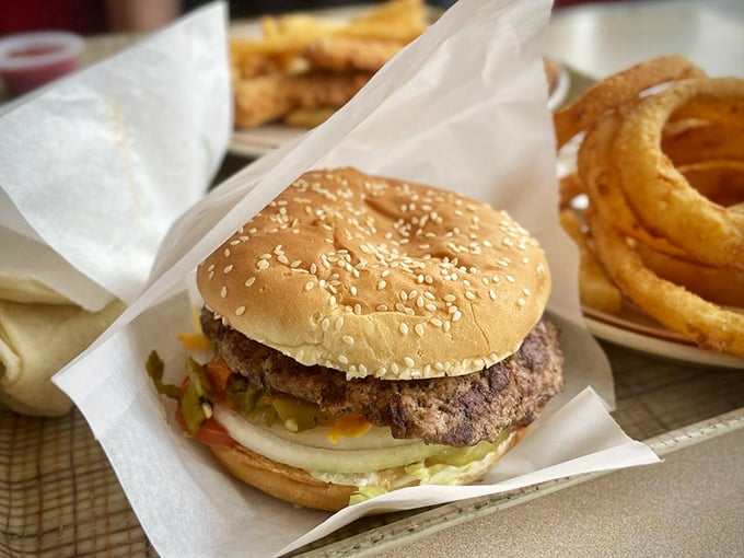 This isn't just a burger; it's Albuquerque's answer to the question, "What if comfort food gave you a hug?"