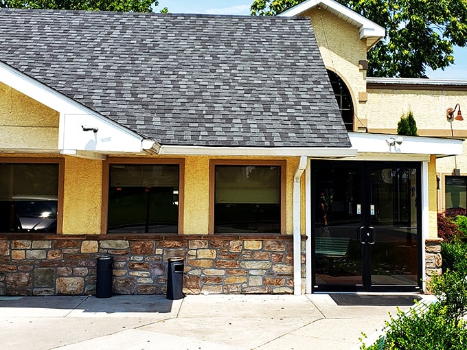 Aston Diner (exterior): The kind of place where the coffee's always hot, the waitresses know your name, and diet talk is strictly prohibited.