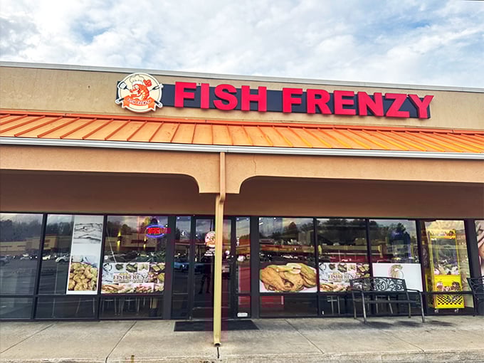 Fish Frenzy's straightforward storefront makes a bold promise with that name – and the steady stream of customers suggests they deliver.