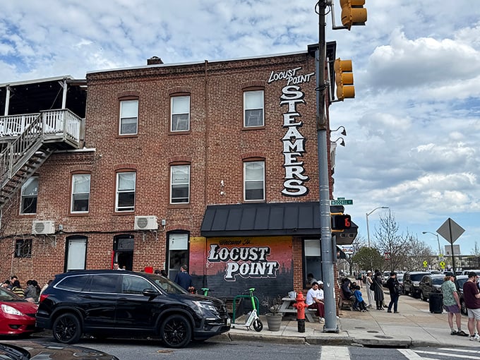 L.P. Steamers: That corner brick building hiding the best rooftop crab feast in Baltimore. The city's worst-kept seafood secret!