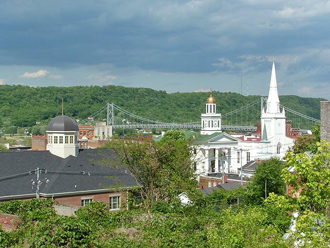 The Simon Bridge connects Maysville to Ohio – and connects retirees to a lifestyle where river views don't require river-sized bank accounts.