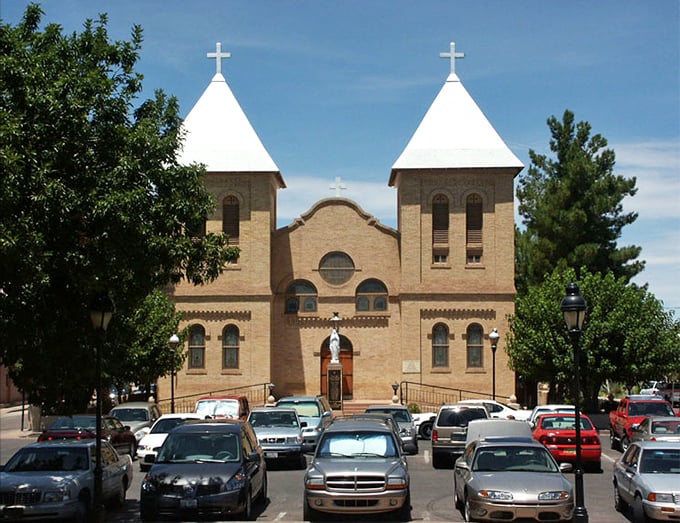 Mesilla's historic plaza centers around the beautiful San Albino Church, where history and affordability harmoniously coexist.