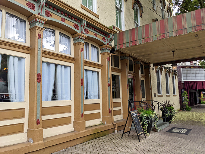 That classic brick facade isn't just pretty – it's been keeping the secret of some of Indiana's best steaks for generations.