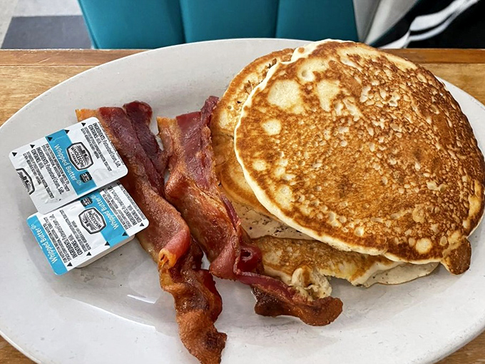 Golden pancakes and bacon that's actually crispy? Some mornings deserve more than just scrolling through your phone.