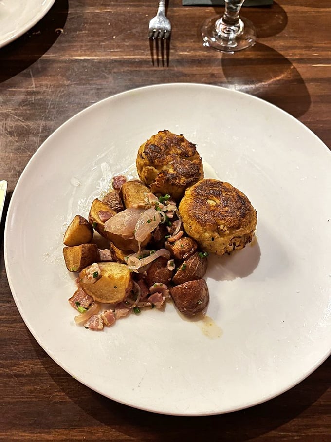 These crab cakes aren't just good, they're the kind you'll be thinking about during boring meetings for weeks to come.