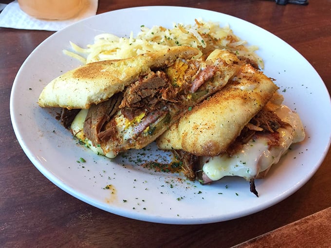 This sandwich doesn't just satisfy hunger—it abolishes it. The hash browns are the supporting actor who steals the show.