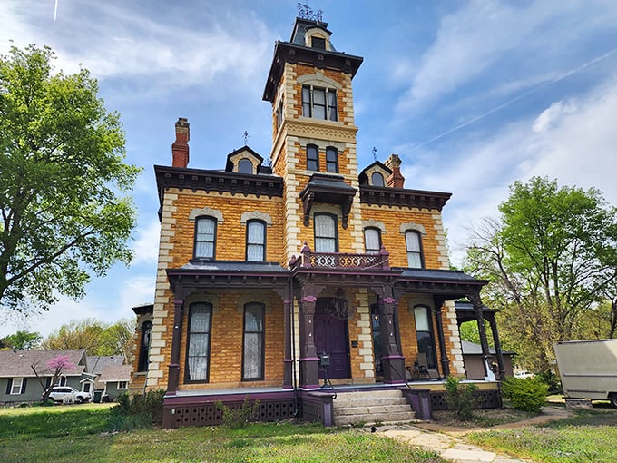 The Lebold Mansion stands as Victorian architecture's love letter to excess—where no turret was too tall and no trim too ornate for 19th-century tastes.